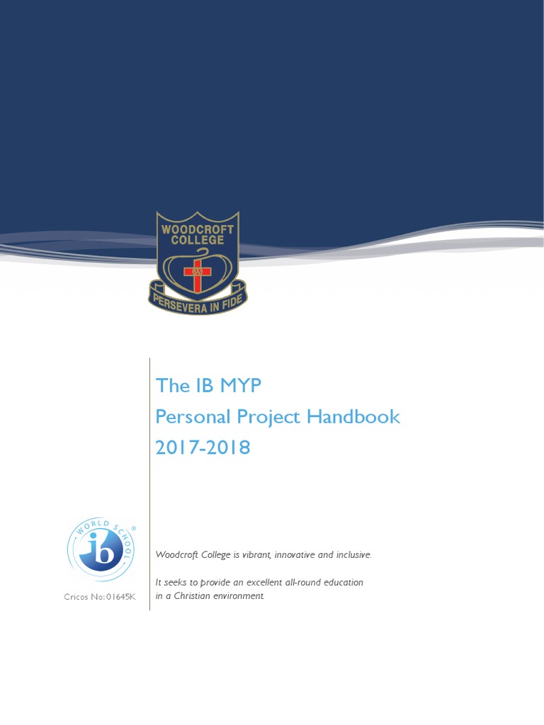 Personal Project Handbook 2017-2018 | PDF | Scientific Method | Goal