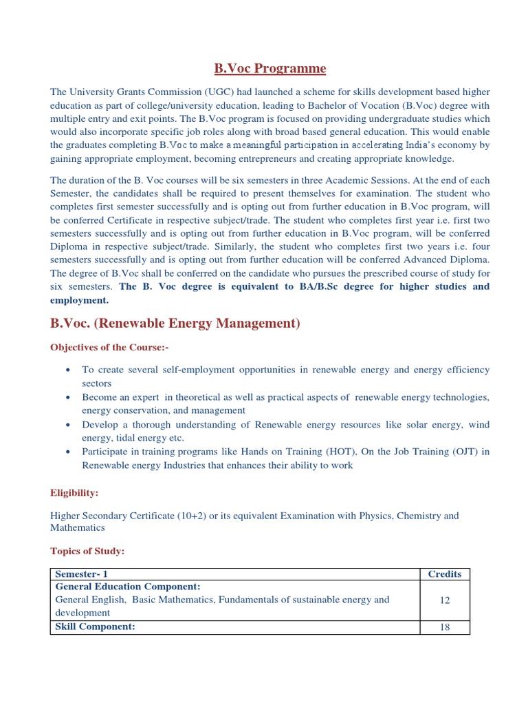 B Voc Renewable Energy | PDF | Photovoltaics | Solar Power
