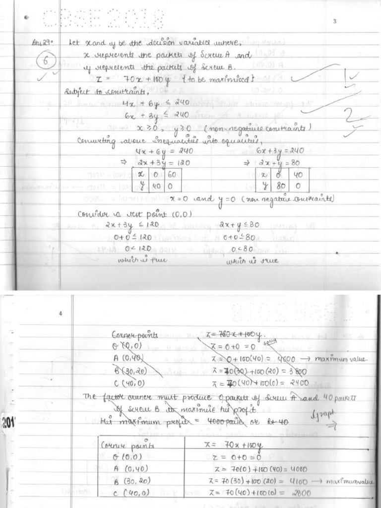 CBSE Topper Answer Sheet Class 12 Maths 2018 PDF | PDF