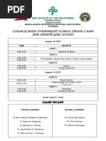 Edited BSP GSP Program | PDF | Scouting | Philippines