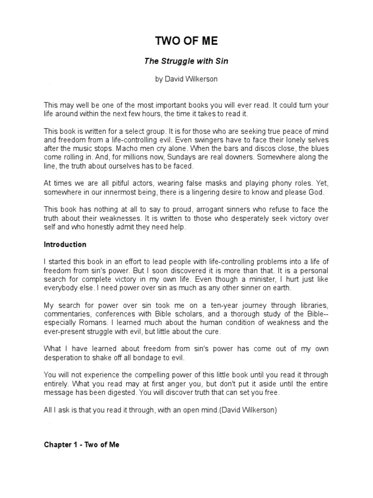 Two of Me | PDF | Epistle To The Romans | Paul The Apostle