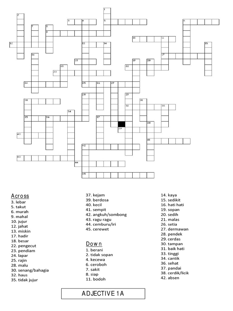 Across Adjective | PDF