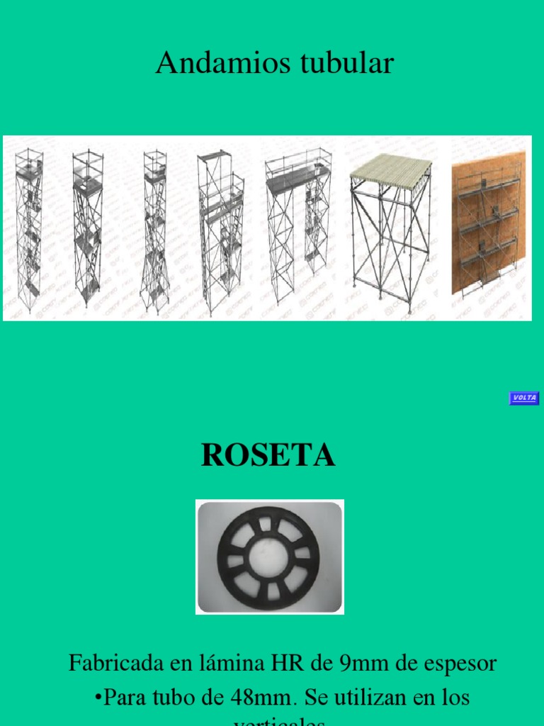 Componentes de Un Andamio | PDF | Andamio | Tubería (transporte de fluidos)