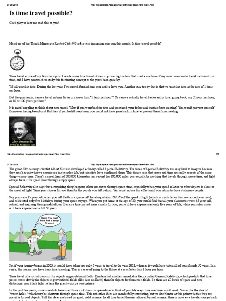 Time Travel | PDF | Time Travel | Time