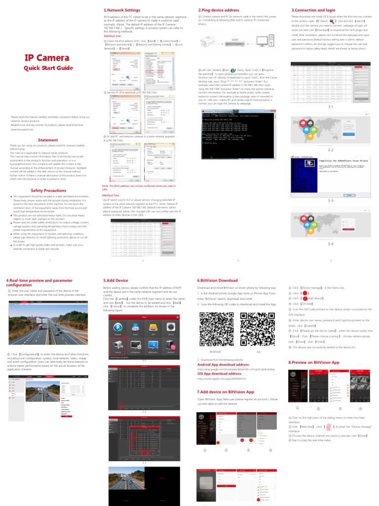 IP Camera Quick Start Guide BD PDF | PDF | Ip Address | Mobile App
