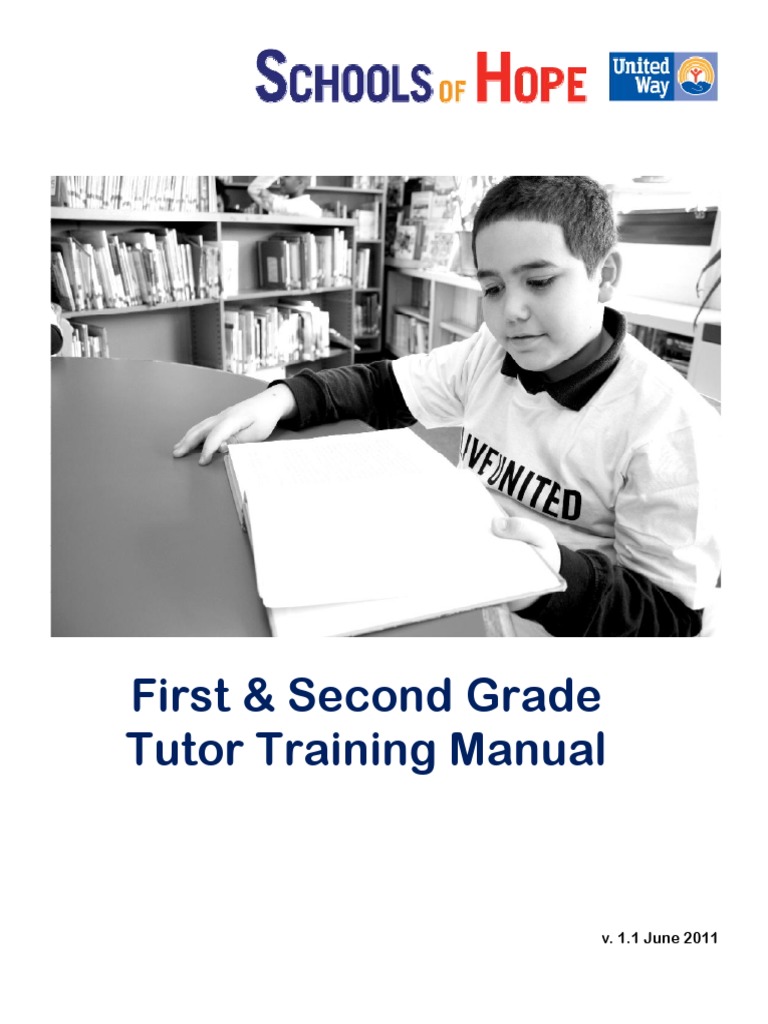 First and Second Grade Tutor Manual | PDF | Phonics | Reading Comprehension