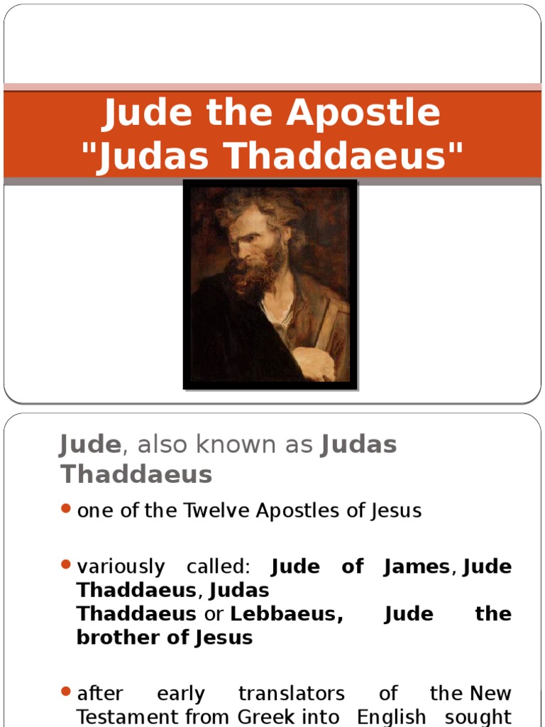 Jude The Apostle "Judas Thaddaeus" | PDF