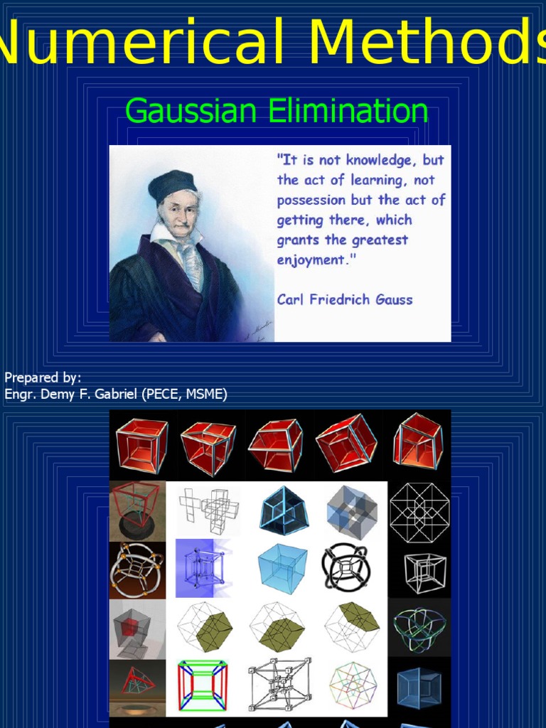 Gaussian Elimination Solution of Simultaneous Equation | PDF | Algebra ...