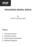 Psychiatric History Taking Format | PDF | Mania | Schizophrenia