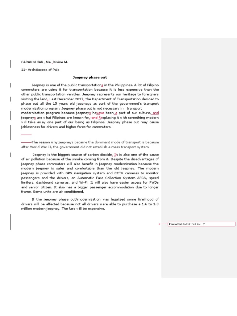 Jeepney Phase-Out in the Philippines | PDF