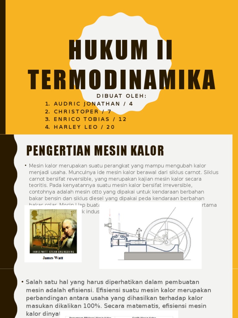 Hukum II Termodinamika-1 | PDF