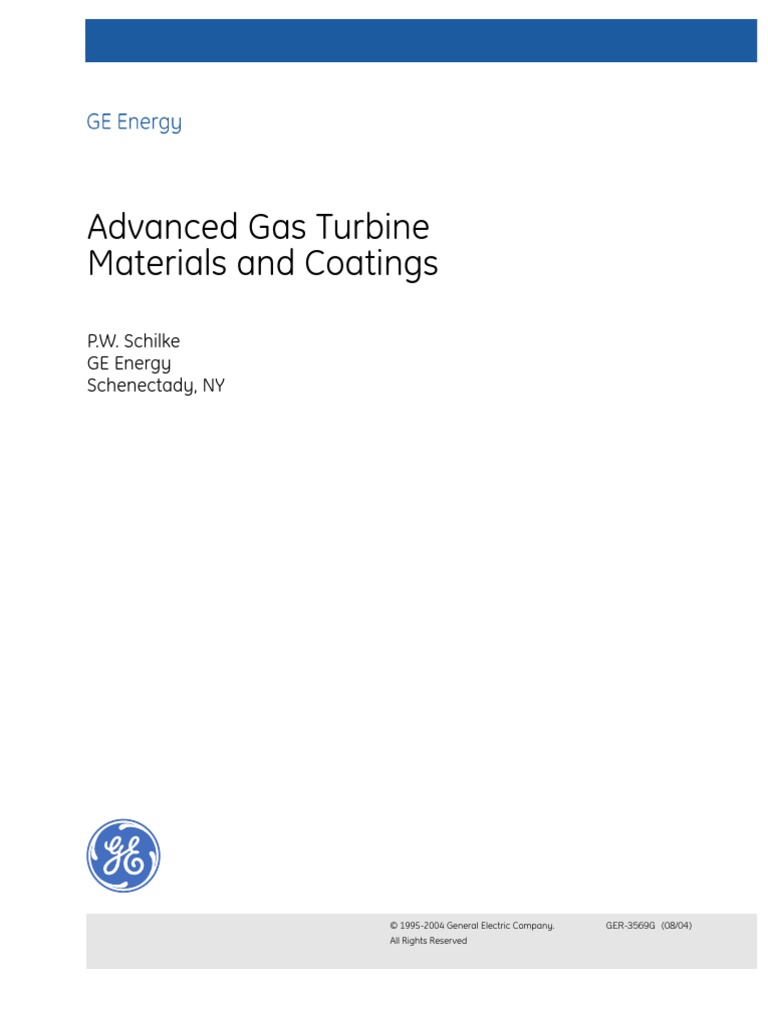 GE Advance Material and Coating | PDF | Casting (Metalworking) | Gas ...