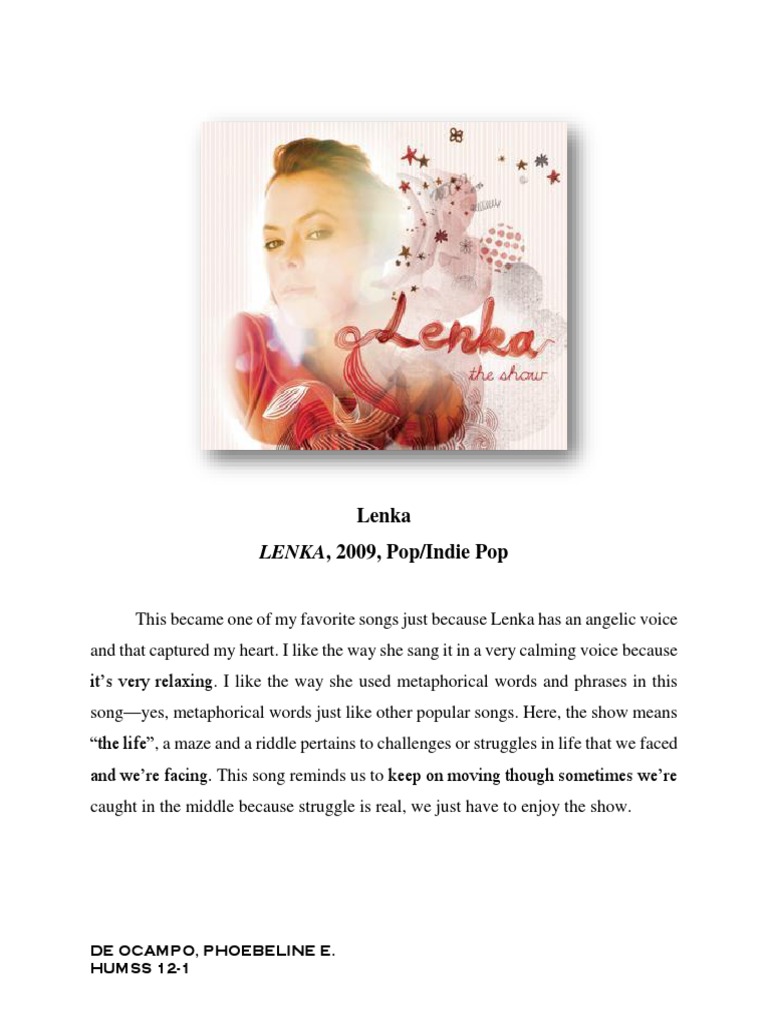 LENKA, 2009, Pop/Indie Pop | PDF