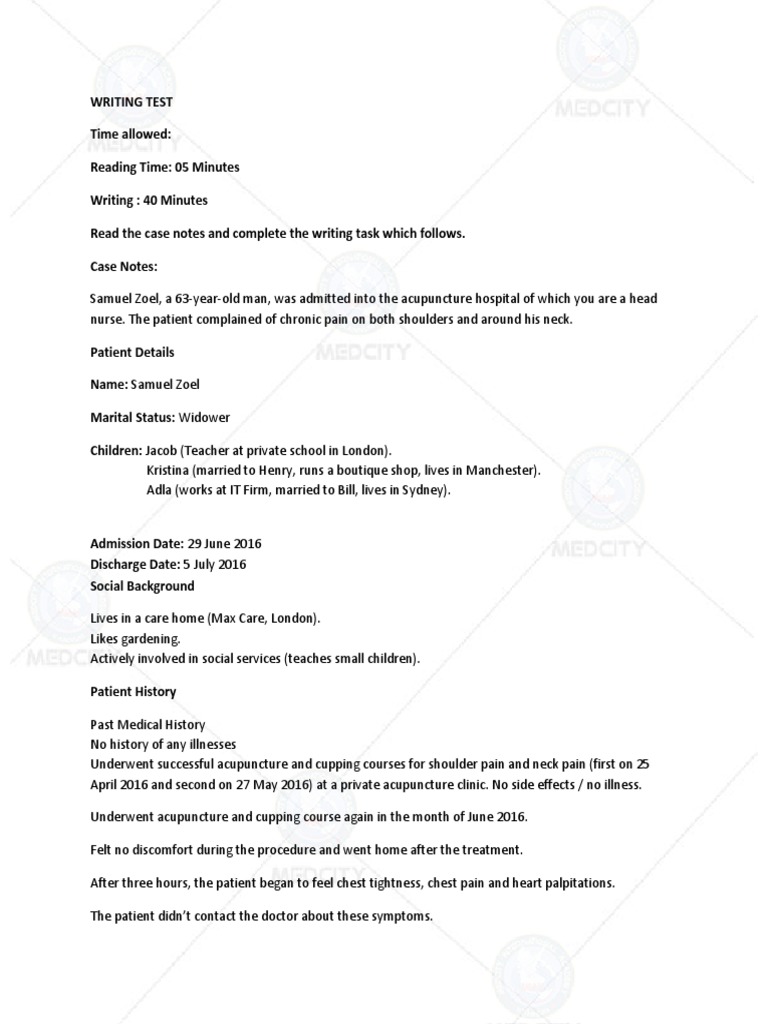 Updated Writing Case Notes With Samples | PDF | Ebola Virus Disease ...