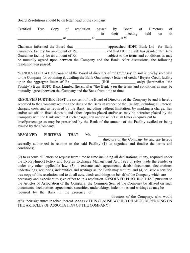 BR Format | PDF | Board Of Directors | Banks