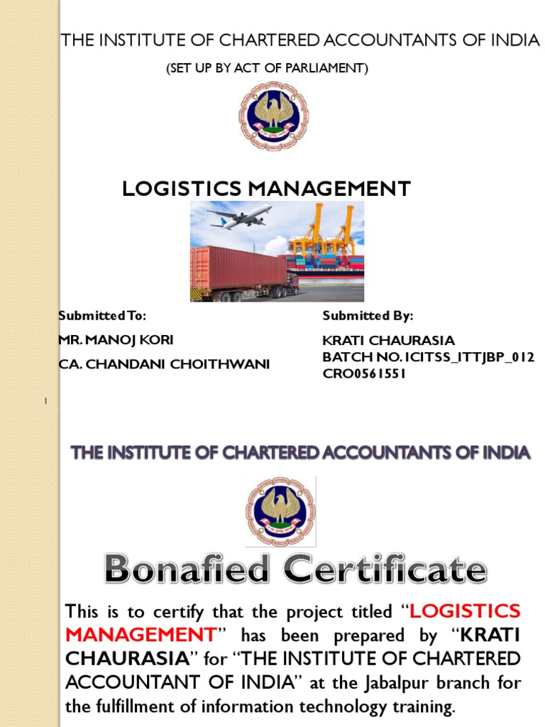 Logistics Management PPT PDF Itt PDF | PDF | Logistics | Warehouse