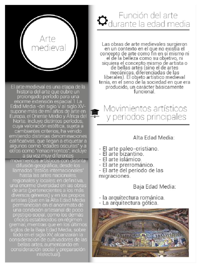 Infografía Arte Medieval en Easel | PDF