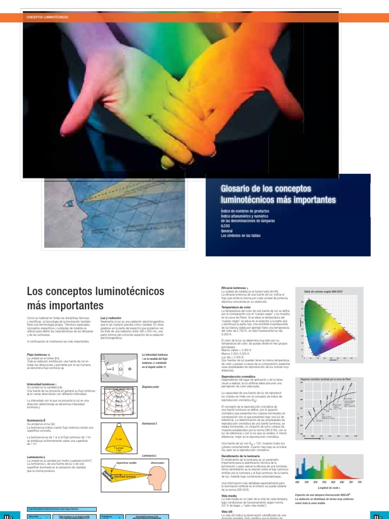 Conceptos Luminotecnicos Mas Importantes | PDF | Encendiendo | Color