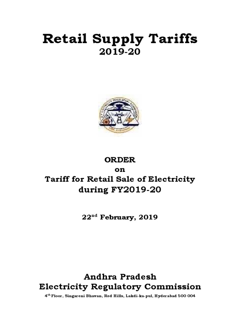 Tariff Order 2019-20 | PDF | Business | Nature