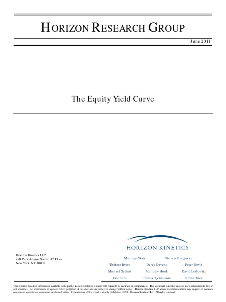 2014-7 Equity Yield Curve Final | PDF | Stocks | Preferred Stock