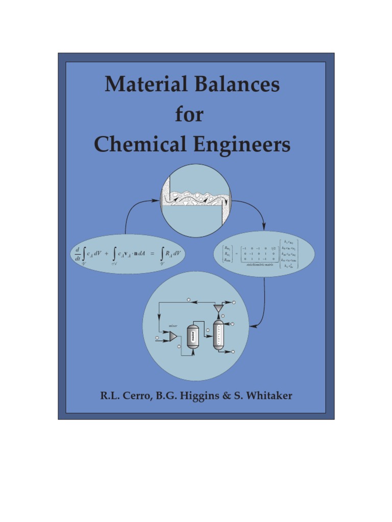 Material Balances For Chemical Engineers | PDF | Mole (Unit) | Chemistry