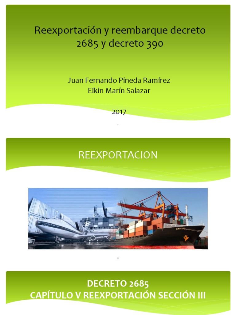 Reexportacion y Reembarque | PDF | aduana | Gobierno