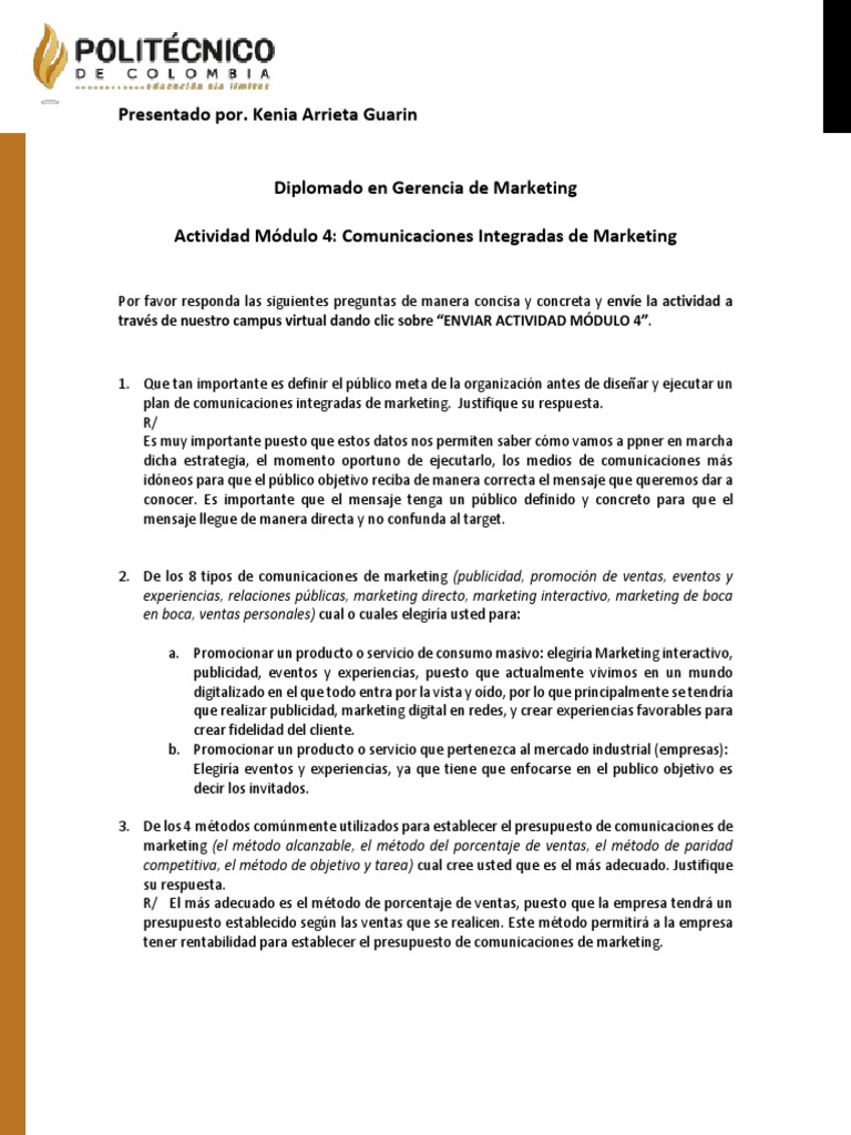 Actividad Modulo 4 | PDF