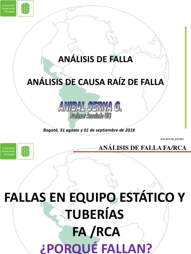 Fallas en Equipo Estático y Tuberías | PDF | Química analítica | Fatiga ...