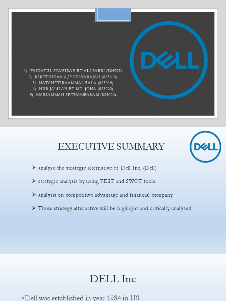 Dell | PDF | Dell | Strategic Management