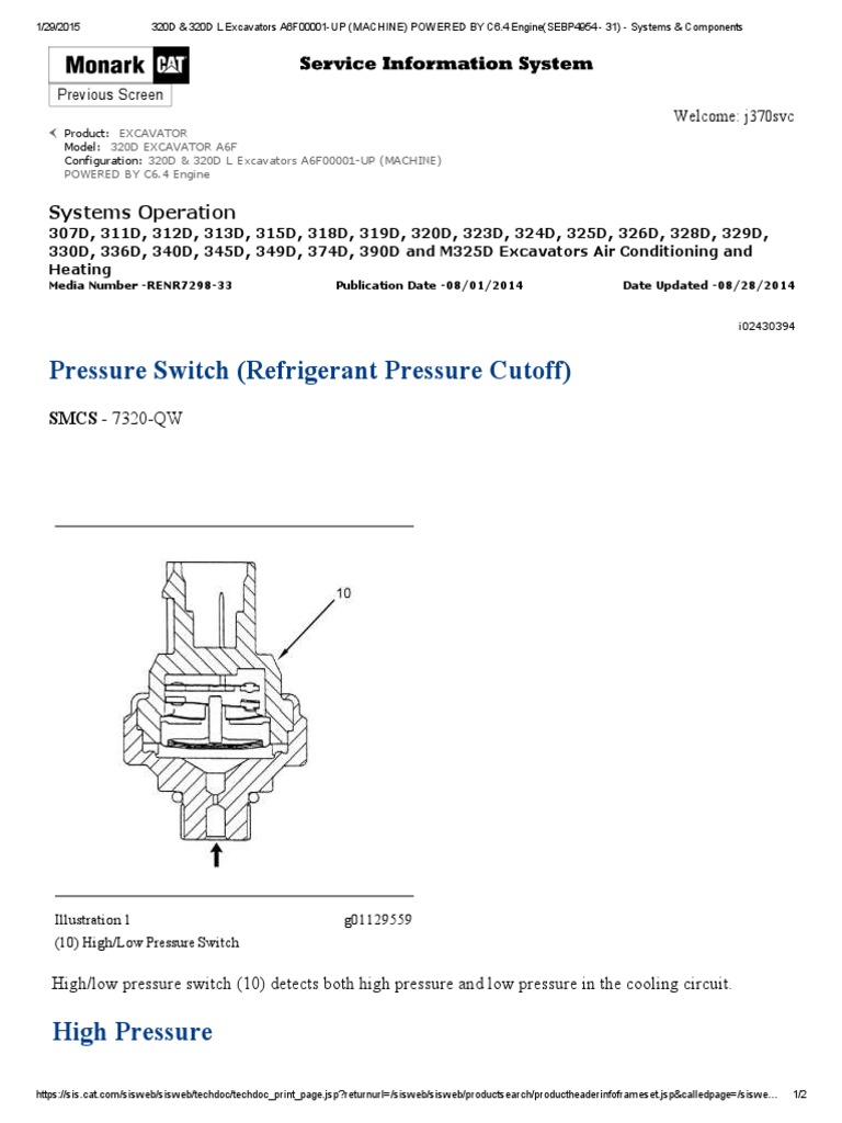 Pressure Switch (Refrigerant Pressure Cutoff) | PDF | Switch | Air ...
