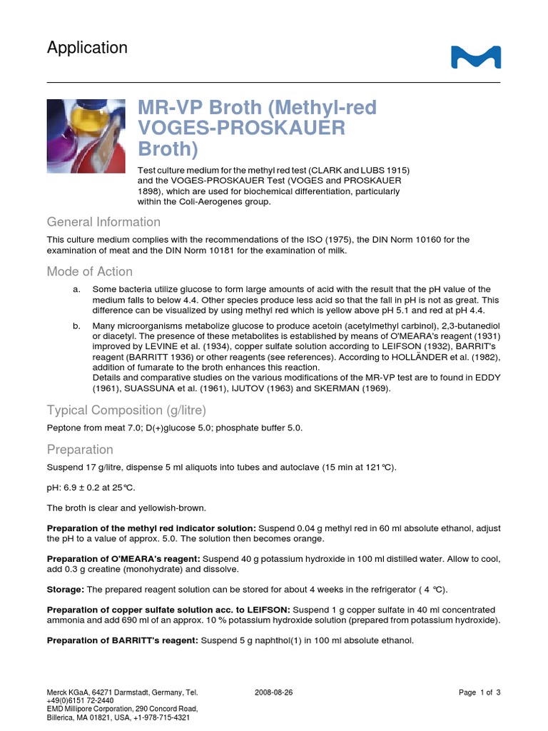 Application MR VP | PDF | Ph | Chemical Substances