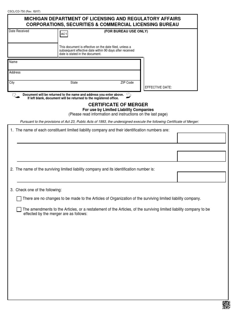 Michigan Department of Licensing and Regulatory Affairs Corporations ...