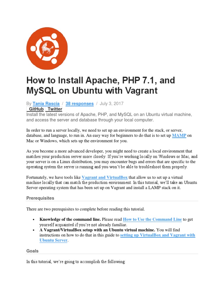 Install Lamp Vagrant With Configuration | PDF | Superuser | Sudo