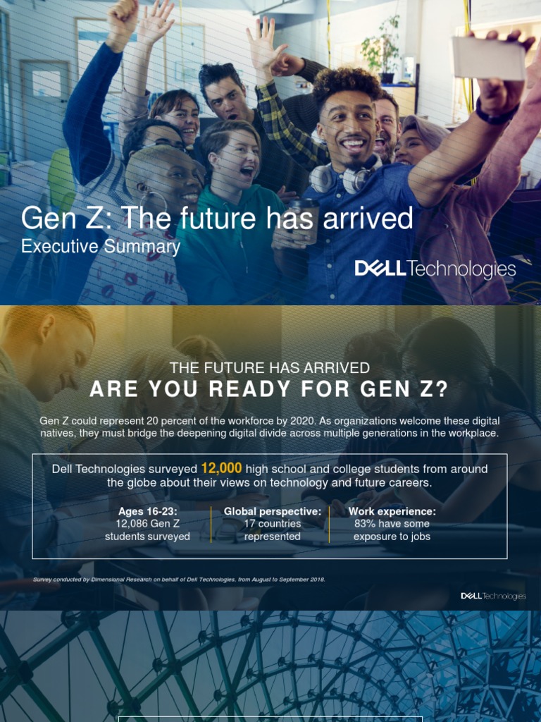 Gen Z The Future Has Arrived Executive Summary | PDF | Telecommuting ...