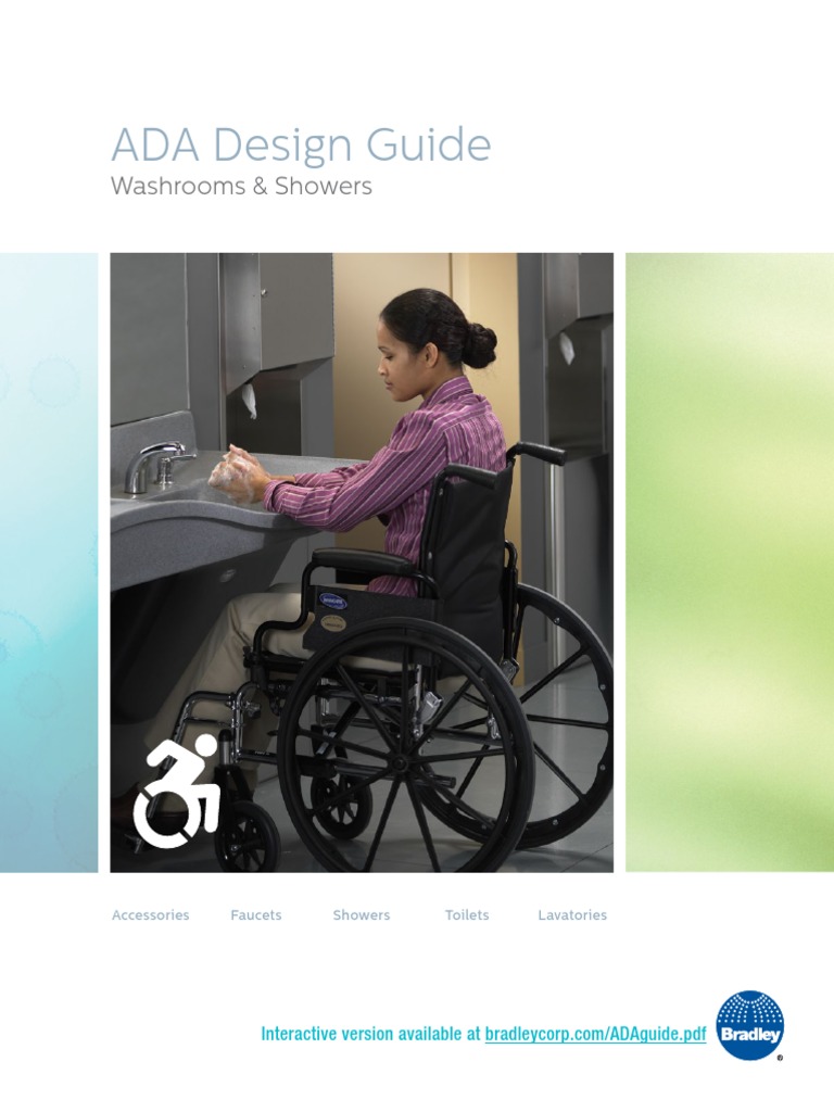 ADA Design Guide: Washrooms & Showers | PDF | Americans With ...