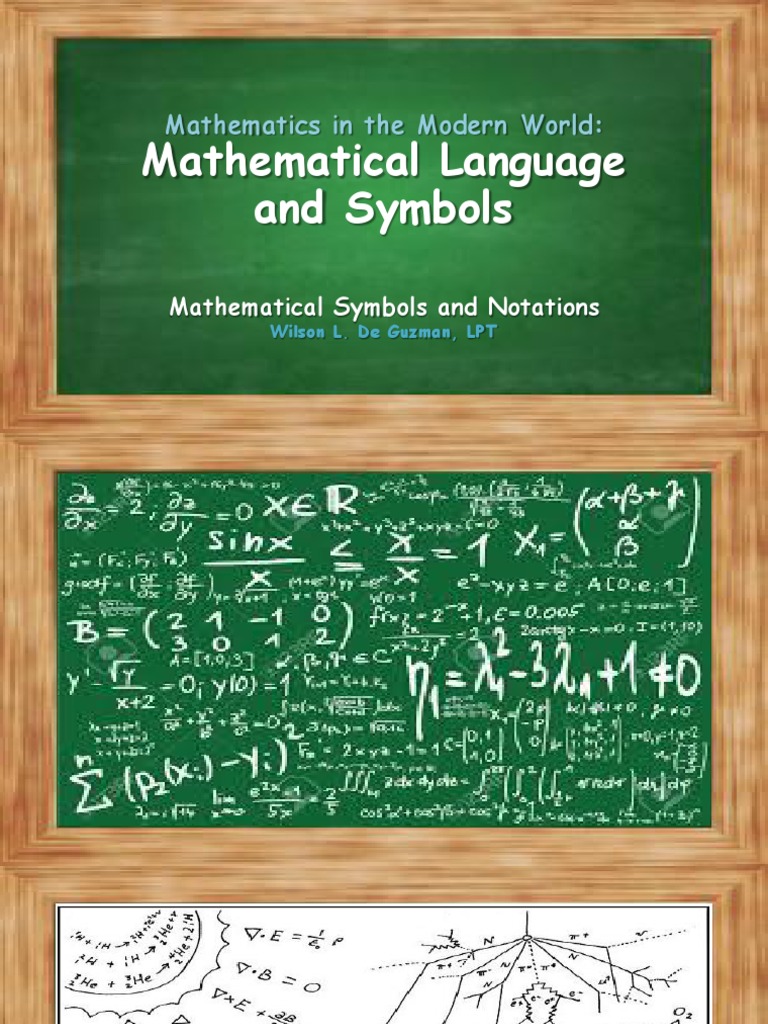 Mathematical Language and Symbols: Mathematics in The Modern World | PDF