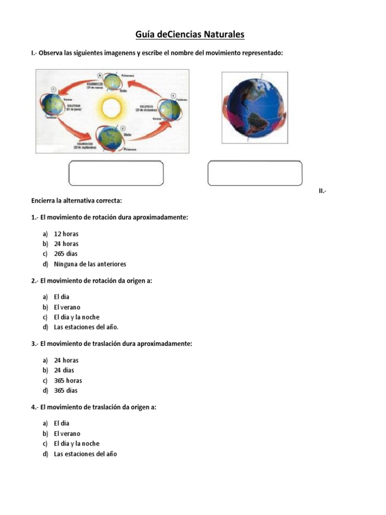 Guía de Ciencias Naturales Fases de La Luna | PDF | Luna | Astronomía