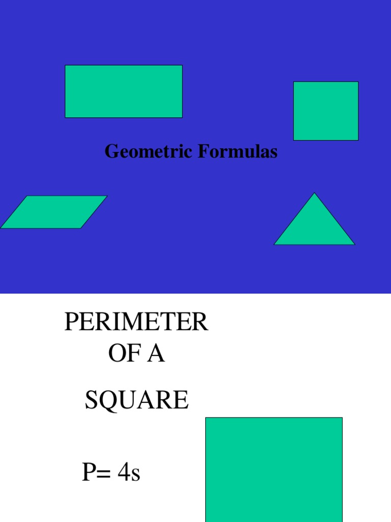 Geometric Formulas | PDF