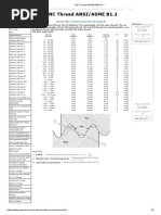 Unc Unf Metric Thread Chart Northwest Fastener | PDF | Screw | Metalworking