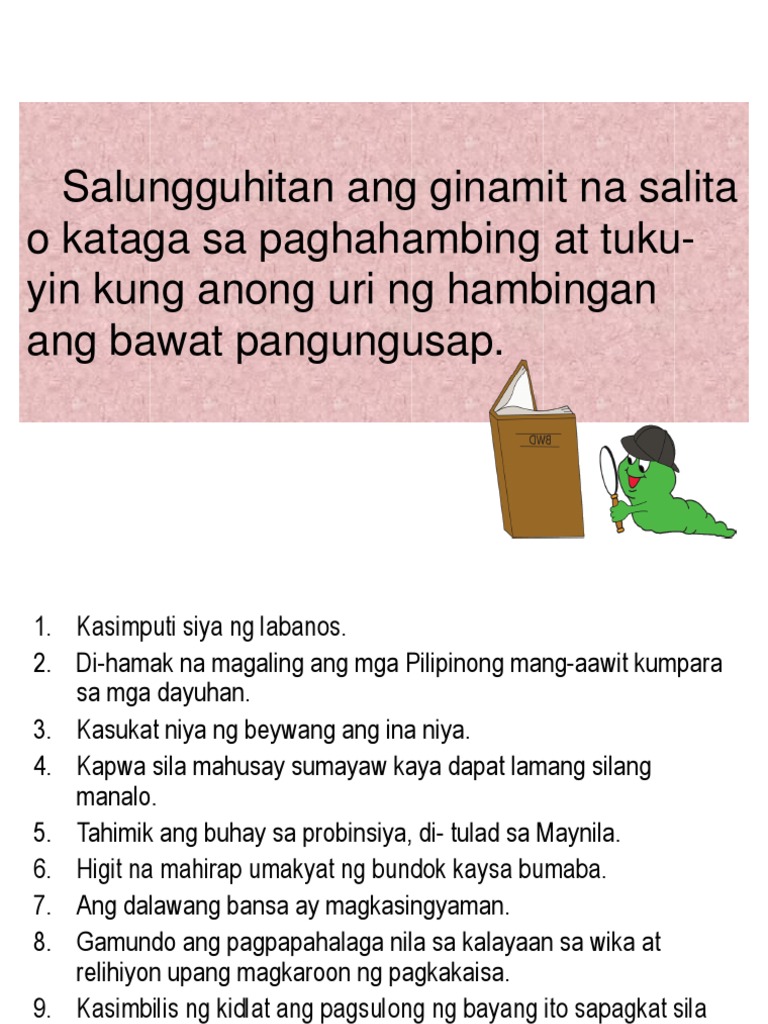 Paghahambing Pagsasanay | PDF