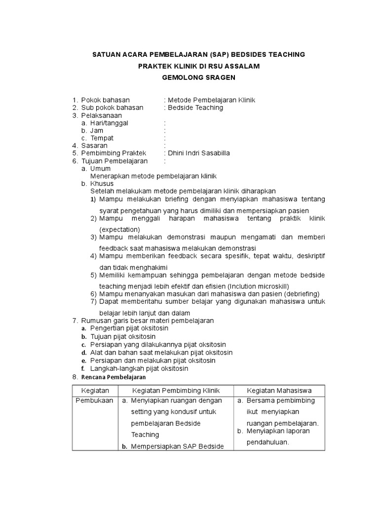 SAP BST Pijat Oksitosin | PDF