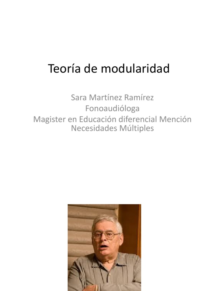 Teoría de Modularidad | PDF | Cerebro | Neurona
