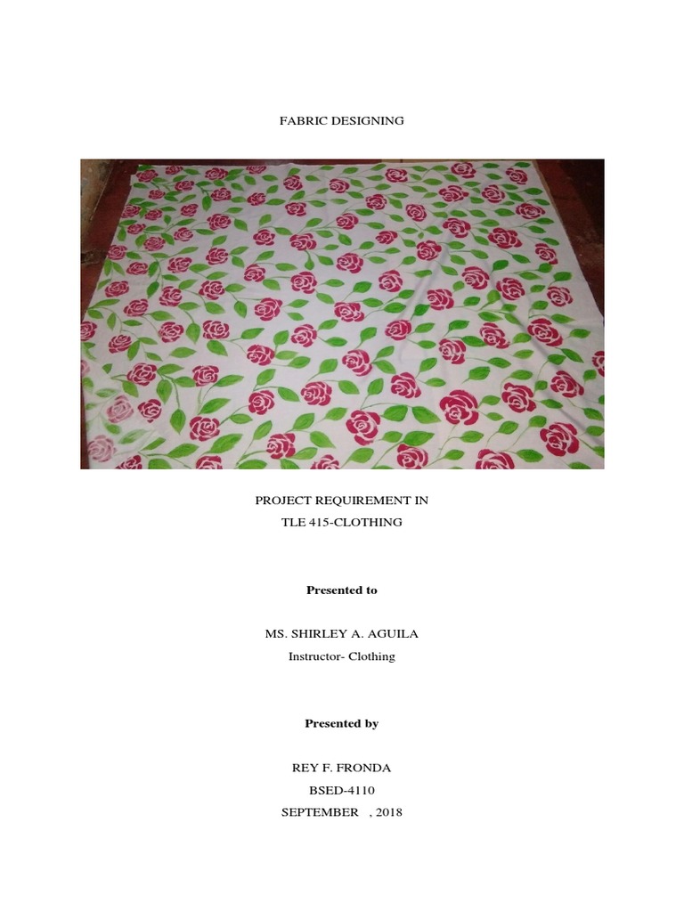 Fabric Designing | PDF