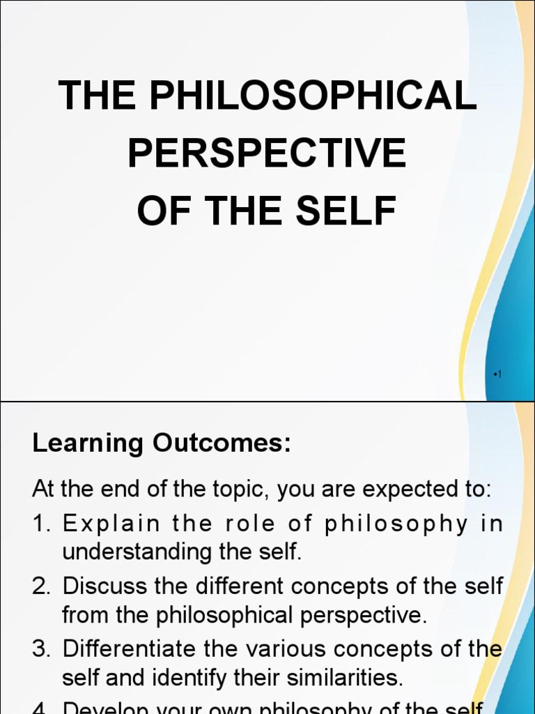 Philosophical Perspective of The Self | Philosophy Of Self | Soul