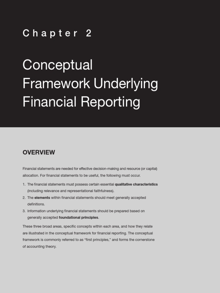 Conceptual Framework Underlying Financial Reporting | PDF | Historical Cost | Financial Statement