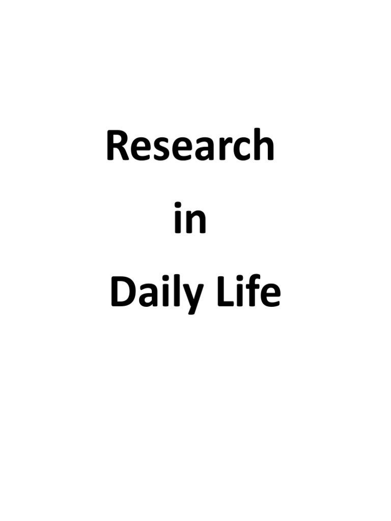 RDL - Research | PDF | Scientific Method | Experiment