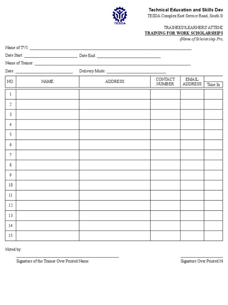 Attendance Sheet 2019 | PDF | Cyberspace