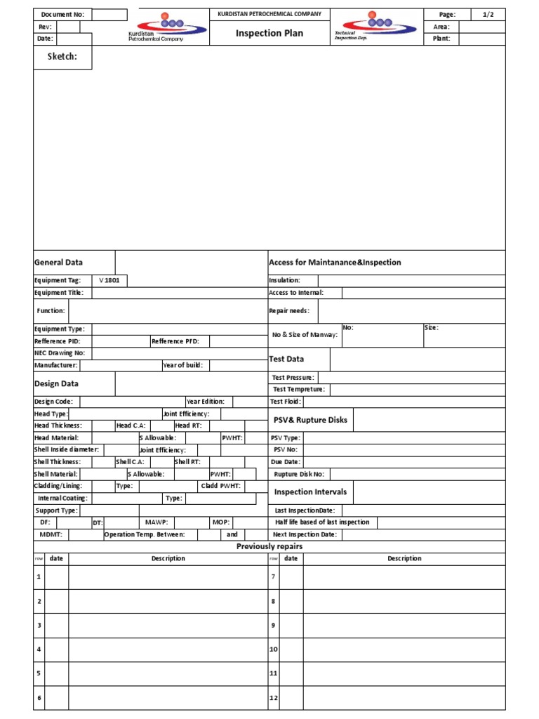 Inspection Plan 1-2 | PDF | Building Engineering | Nature