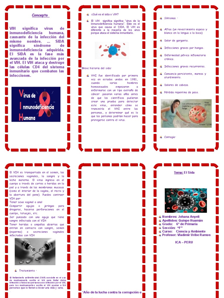 Triptico SIDA | PDF | VIH / SIDA | VIH