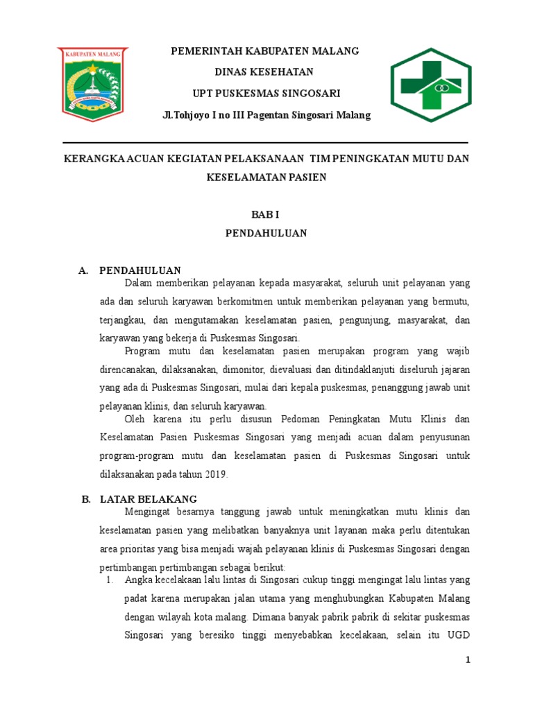 Kak Pelaksanaan Tim KPP | PDF